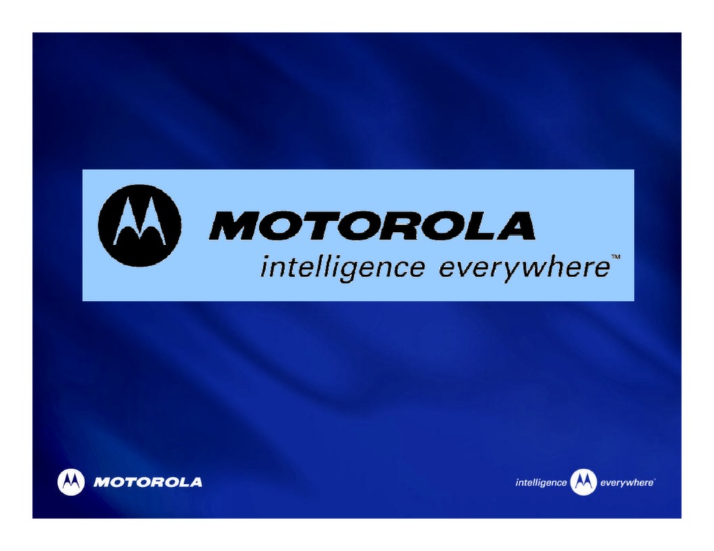 Motorola Six Sigma For Product Development ISSSP For Lean Six Sigma