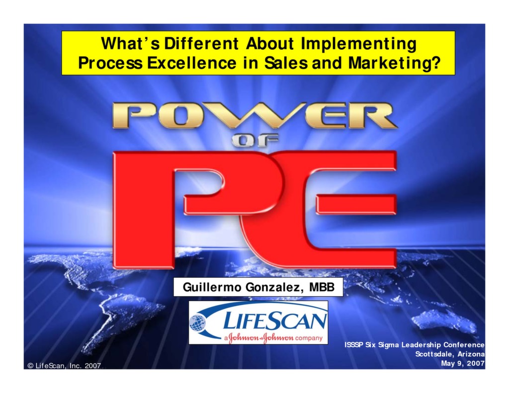 What's Different About Implementing Process Excellence in Sales and ...