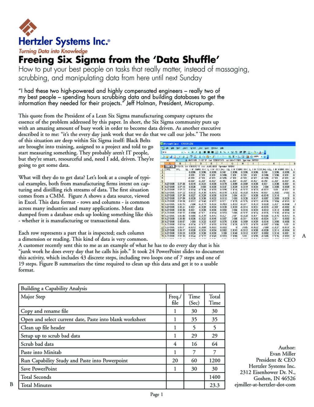 Freeing Six Sigma from the Data Shuffle — ISSSP for Lean Six Sigma