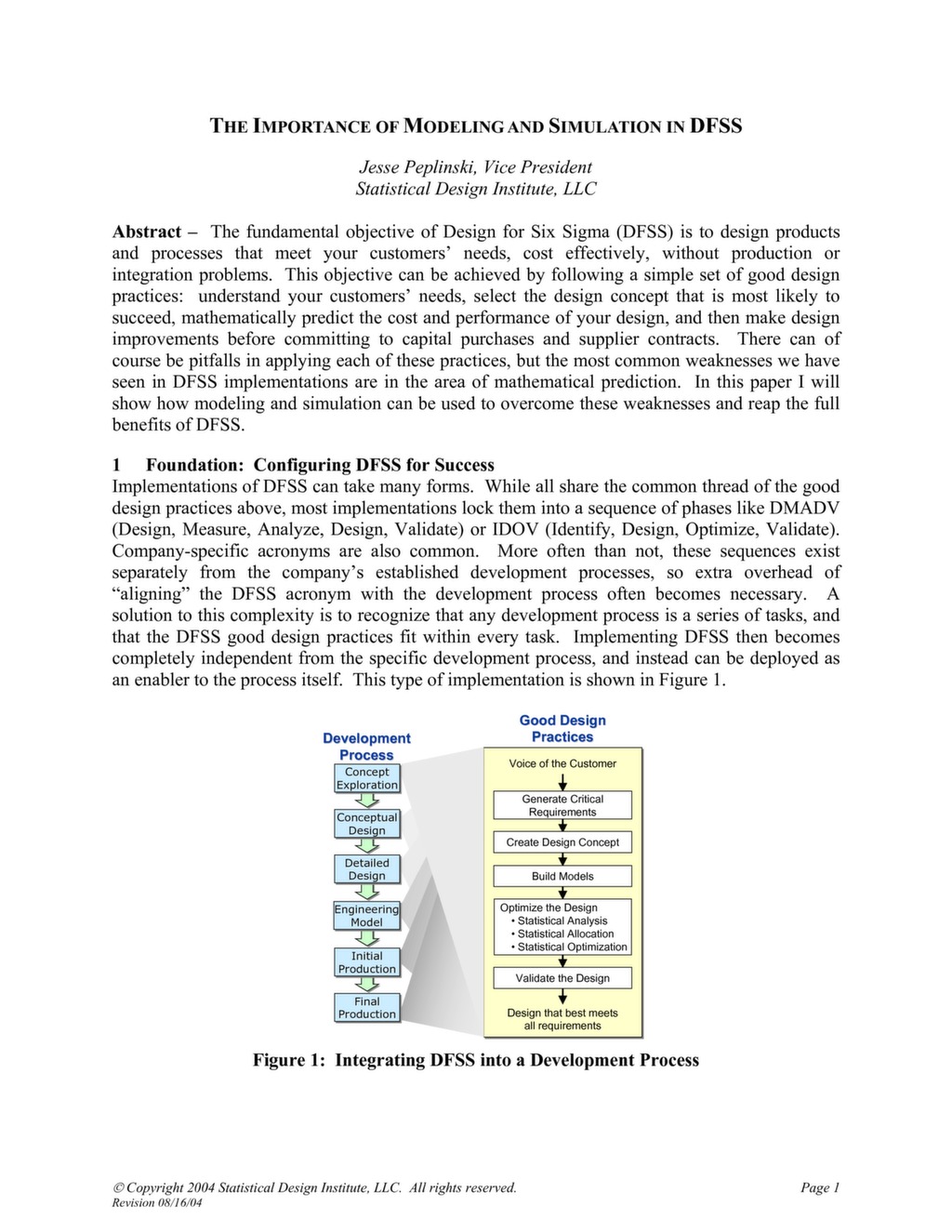 The Importance of Modeling and Simulation in DFSS — ISSSP for Lean Six ...