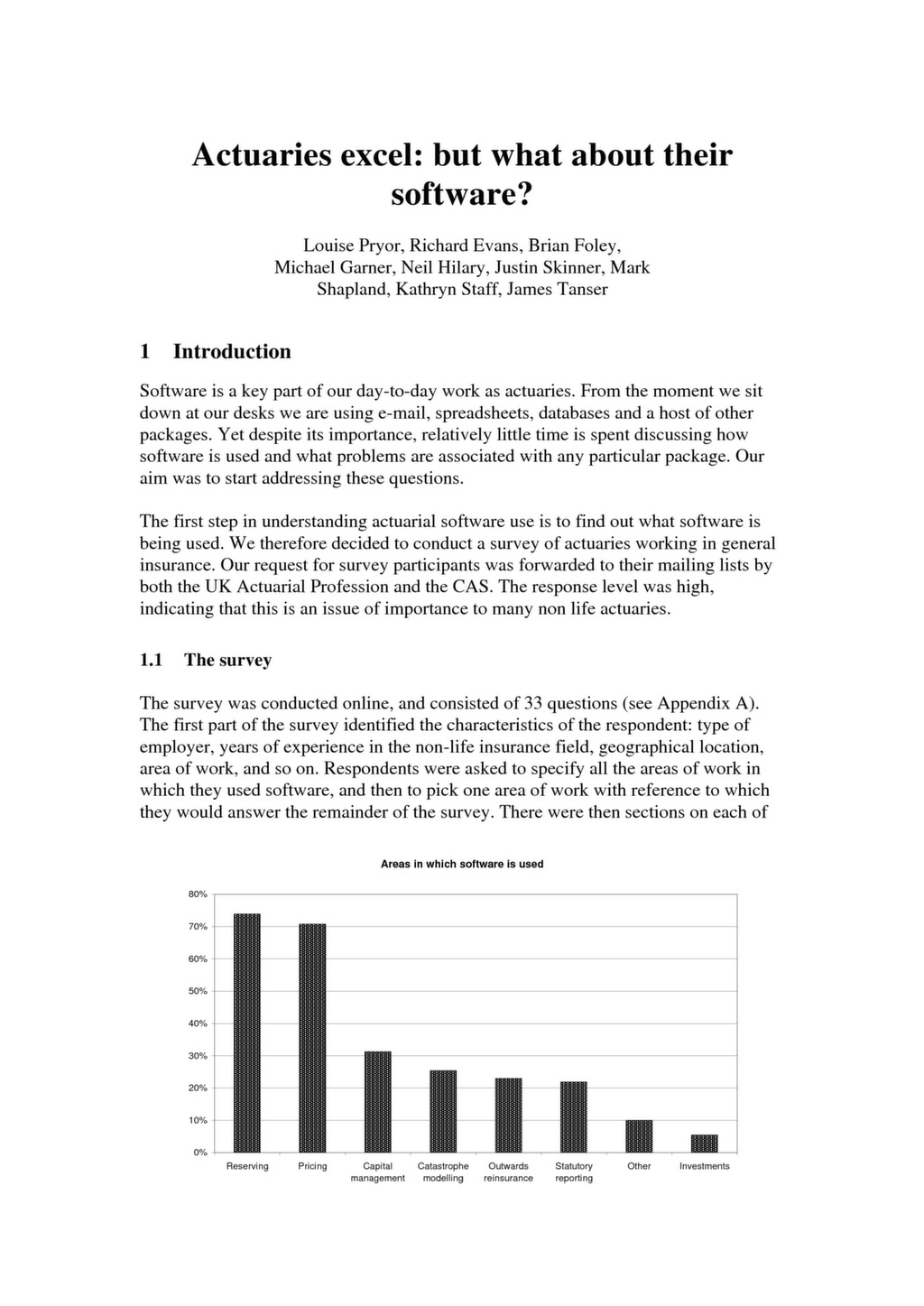Actuaries excel: but what about their software? — ISSSP for Lean Six Sigma