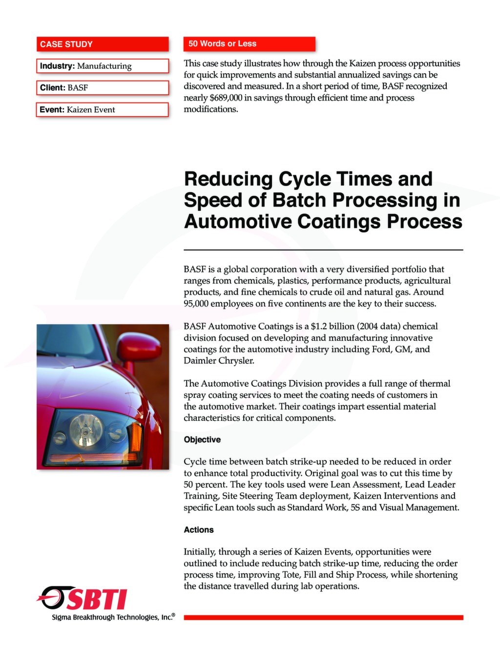 Reducing Cycle Times and Speed of Batch Processing in Automotive ...
