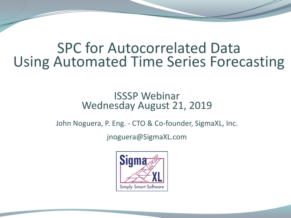 SPC for Autocorrelated Data Using Automated Time Series Forecasting ...