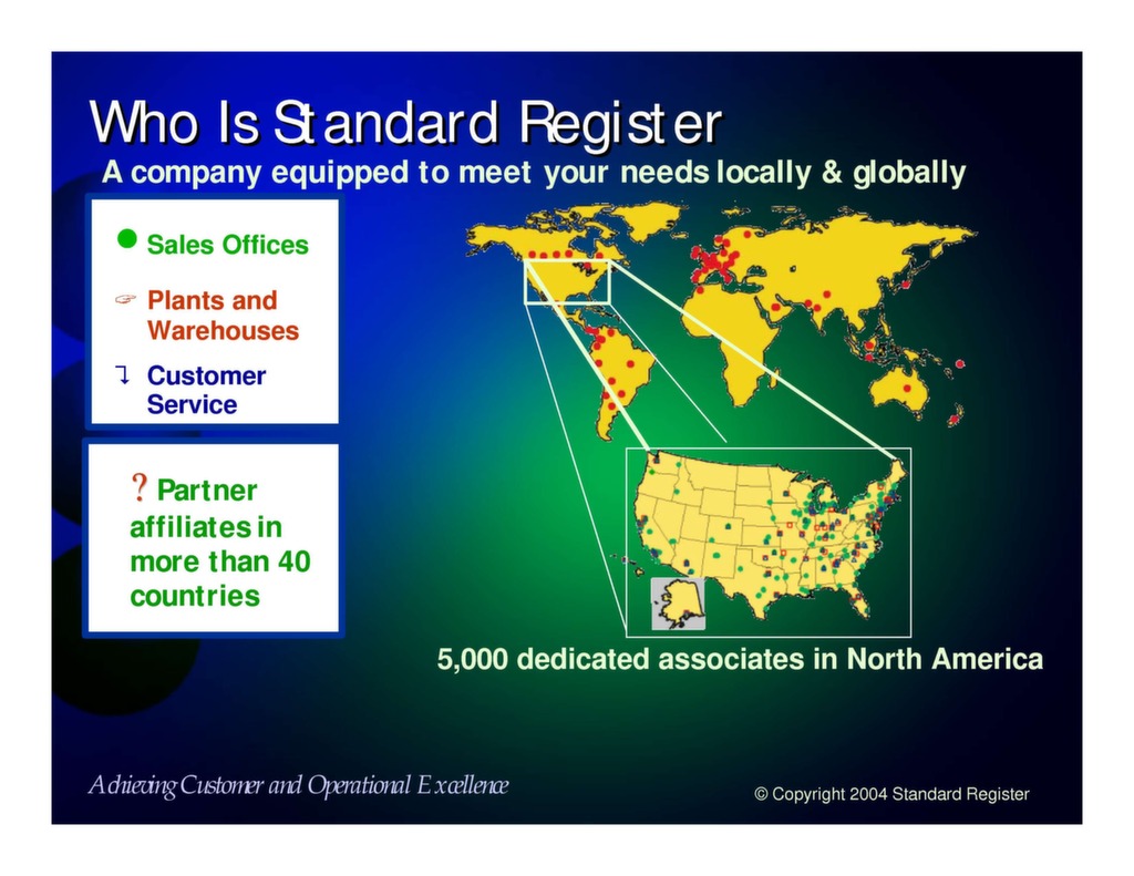 Presentation: Business Excellence Briefing at Standard Register
