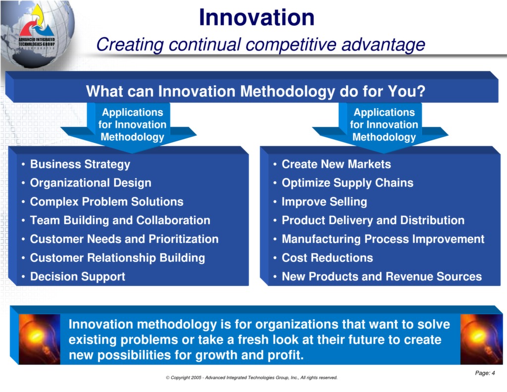 Leveraging Your Improvement Methods with Advanced Innovation ...