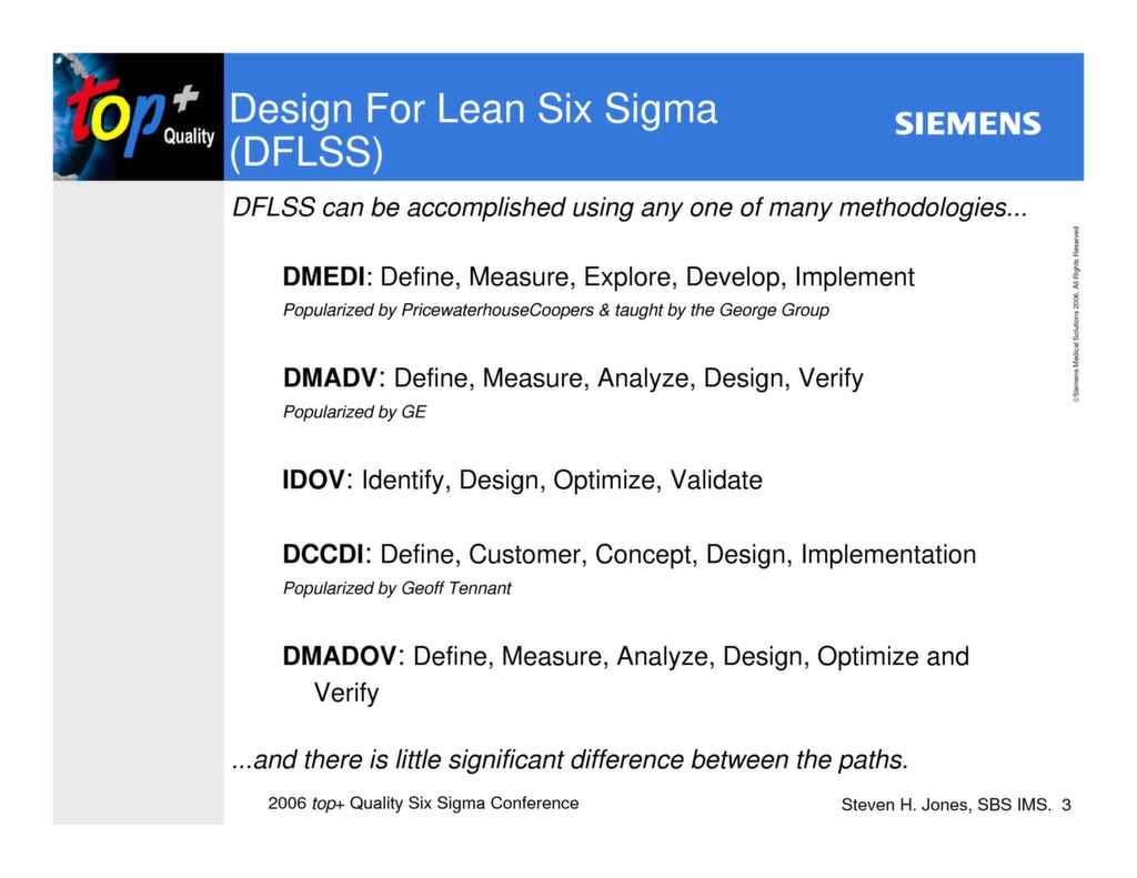 DMAIC or DMEDI? That is the question. — ISSSP for Lean Six Sigma