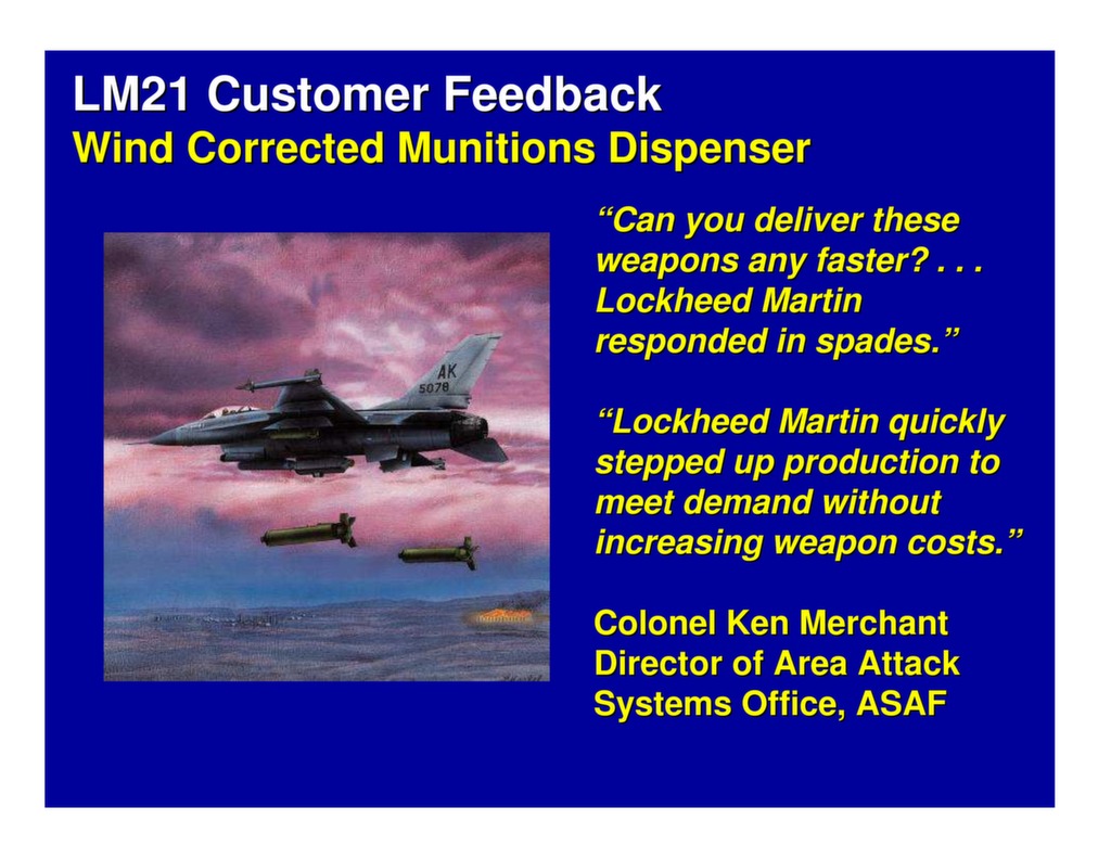 Operations Excellence at Lockheed Martin — ISSSP for Lean Six Sigma