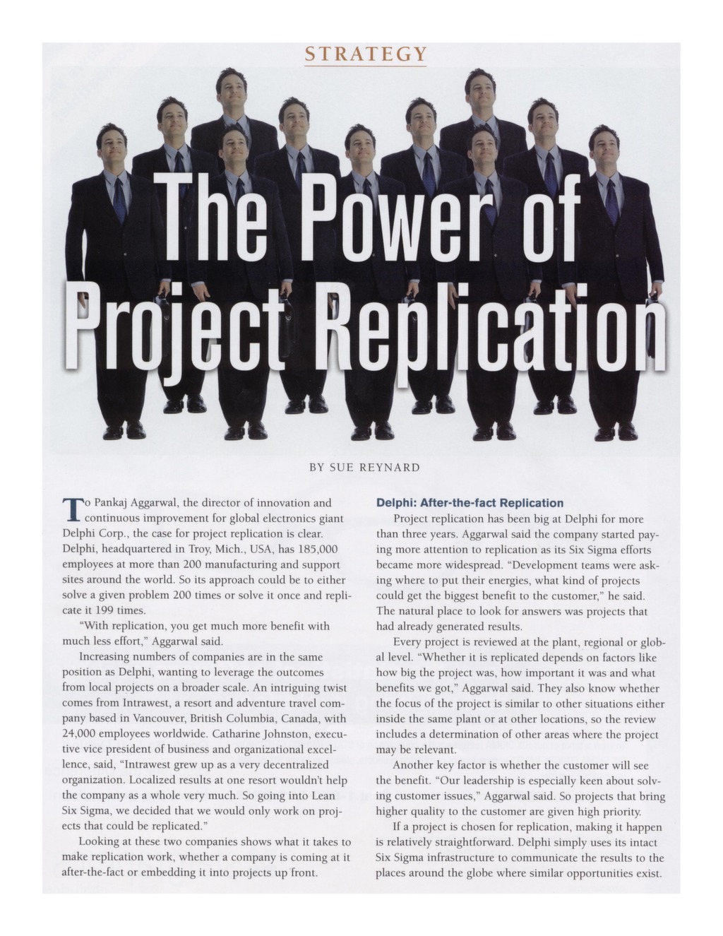 The Power of Project Replication — ISSSP for Lean Six Sigma