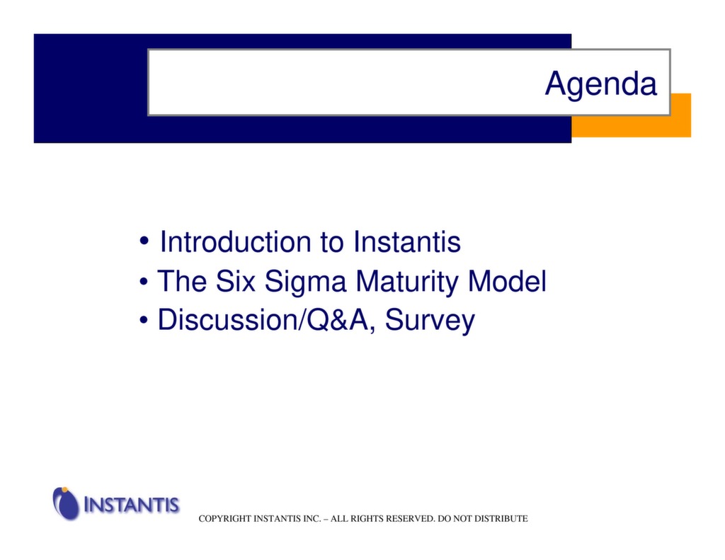 Using the Six Sigma Maturity Model as Your Guide on the Six Sigma ...