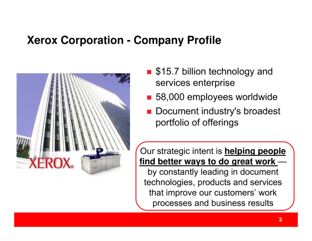 Moving Xerox Lean Six Sigma to Higher Levels: Leadership-The Key ...