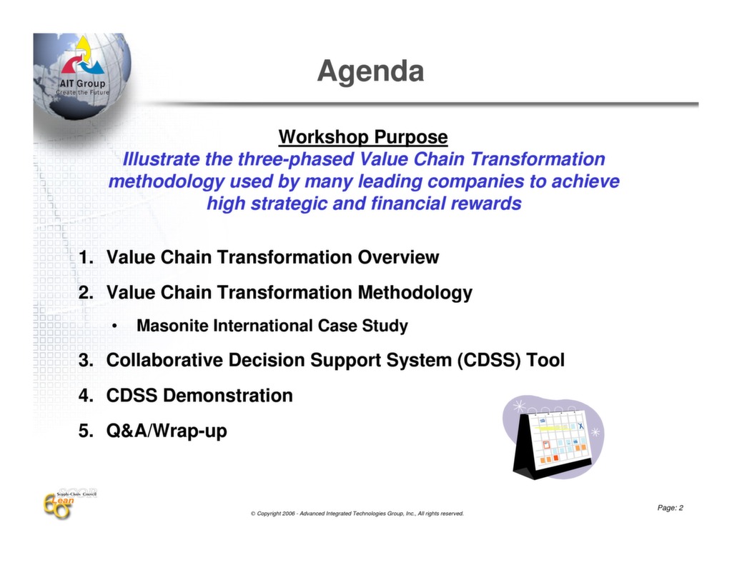 Value Chain Transformation — ISSSP for Lean Six Sigma