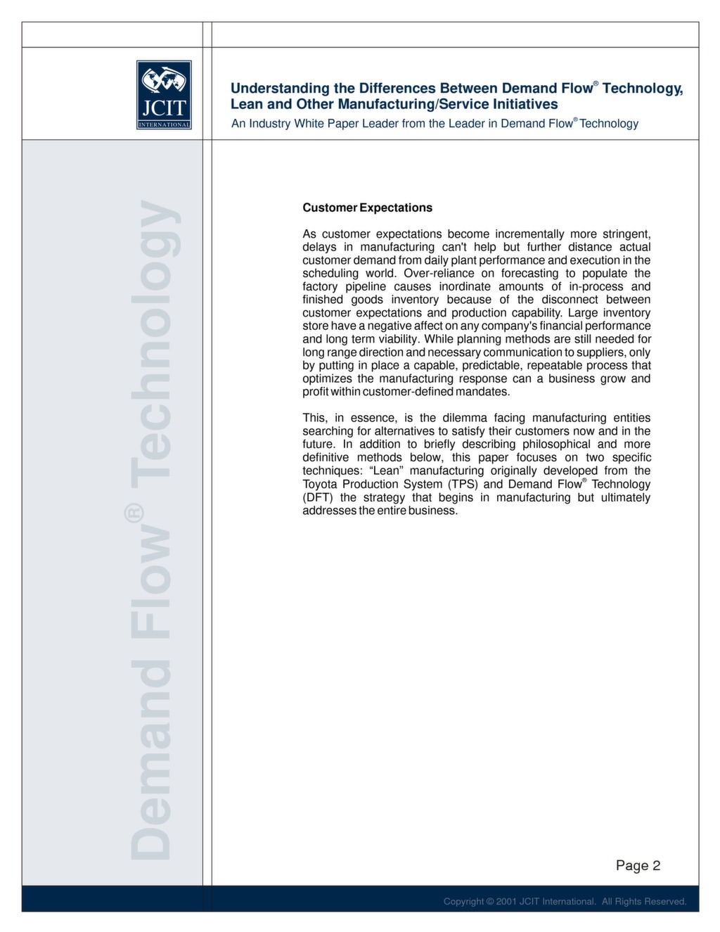 Understanding the Differences Between Demand Flow Technology, Lean, and ...