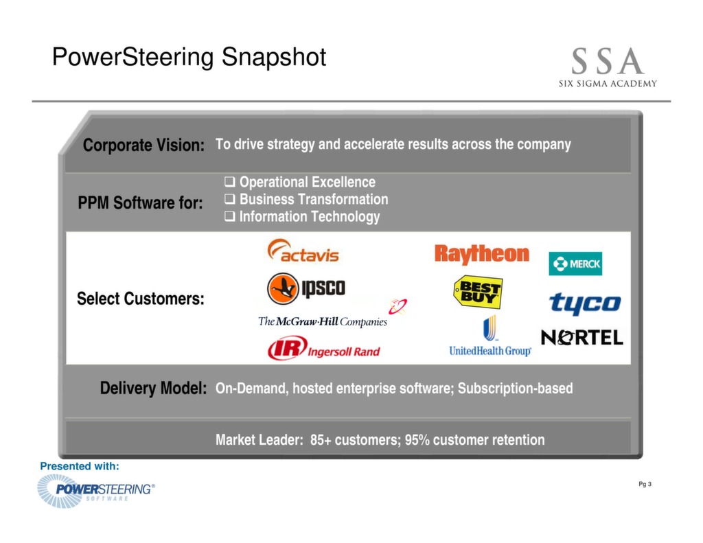 Linking Strategy to Execution: Achieving Fast Results — ISSSP for Lean ...