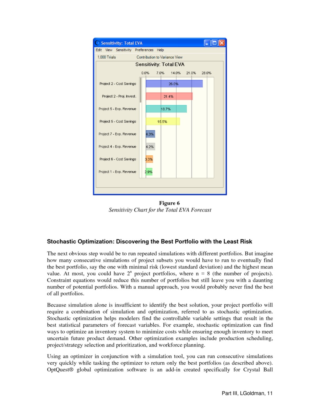 Selecting Project Portfolios Using Monte Carlo Simulation And