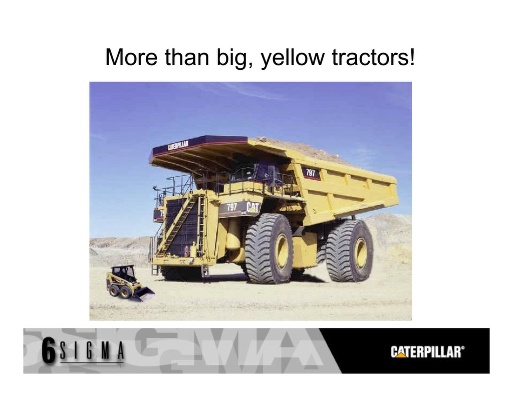 Six Sigma Supplier Deployment at Caterpillar — ISSSP for Lean Six Sigma Six Sigma Supplier Deployment at Caterpillar — ISSSP for Lean Six Sigma