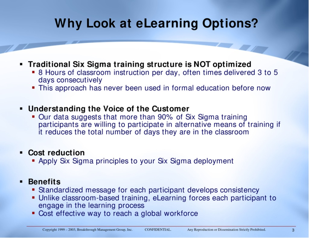 Six Sigma eLearning — ISSSP for Lean Six Sigma