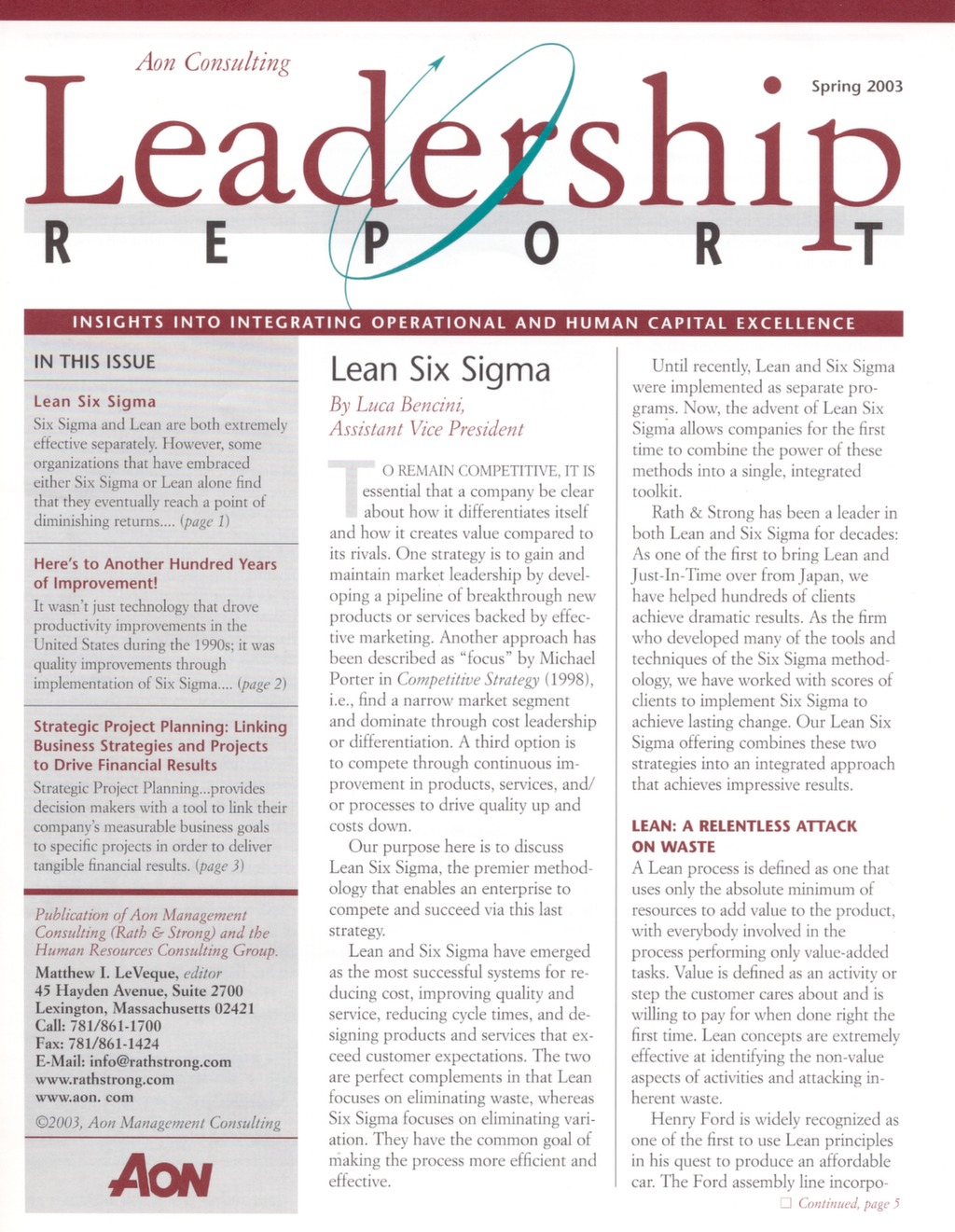 Lean Six Sigma — ISSSP for Lean Six Sigma