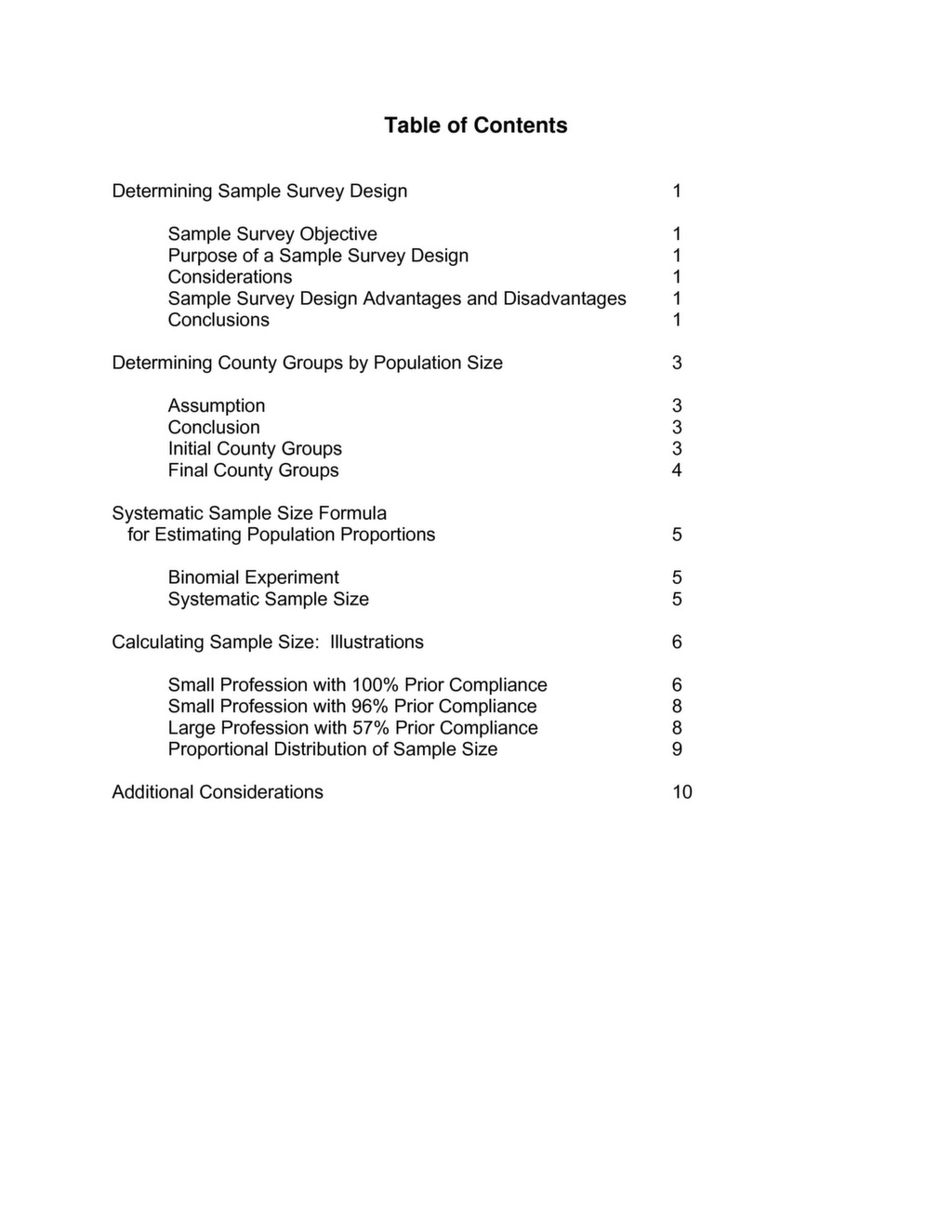 Survey Sample Design — ISSSP for Lean Six Sigma