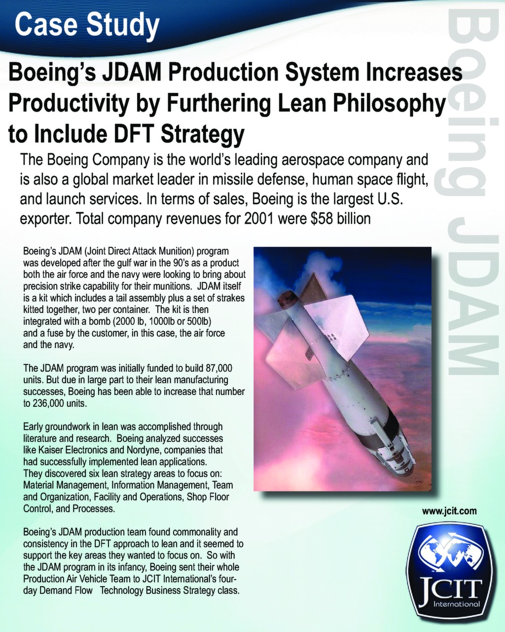 Boeing's JDAM Production System Increases Productivity by Furthering ...