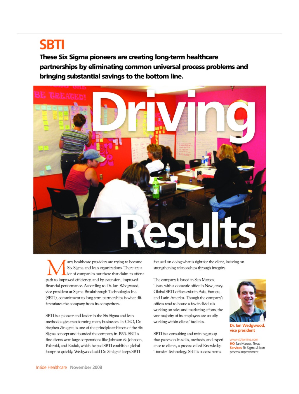 Driving Results in Healthcare — ISSSP for Lean Six Sigma