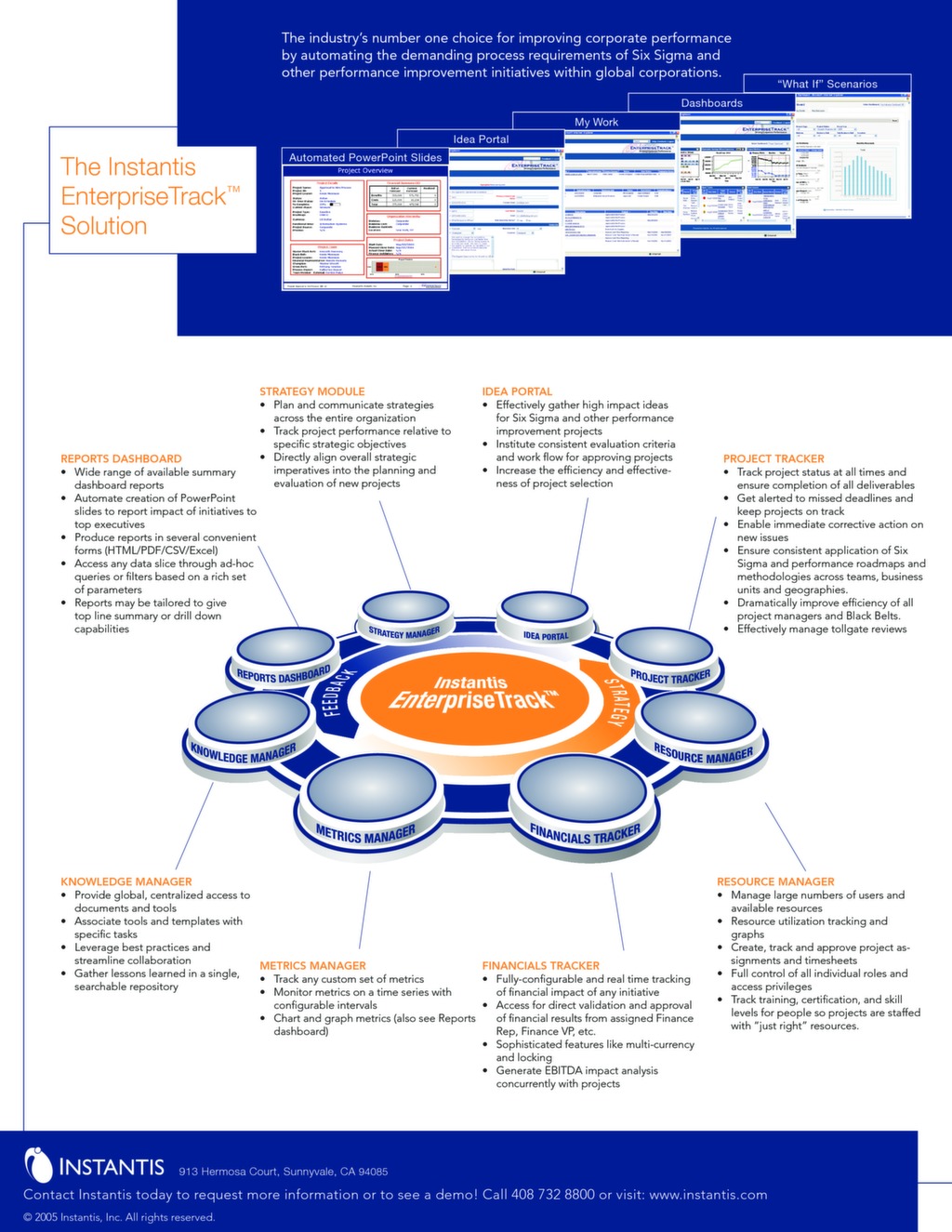 The Instantis EnterpriseTrack Solution — ISSSP for Lean Six Sigma