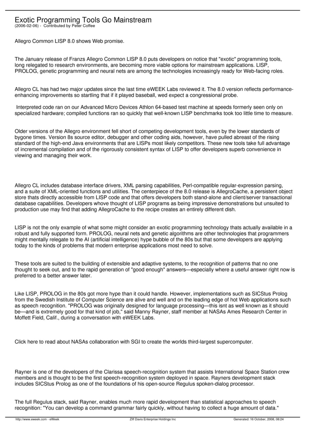 Exotic Programming Tools Go Mainstream — ISSSP for Lean Six Sigma