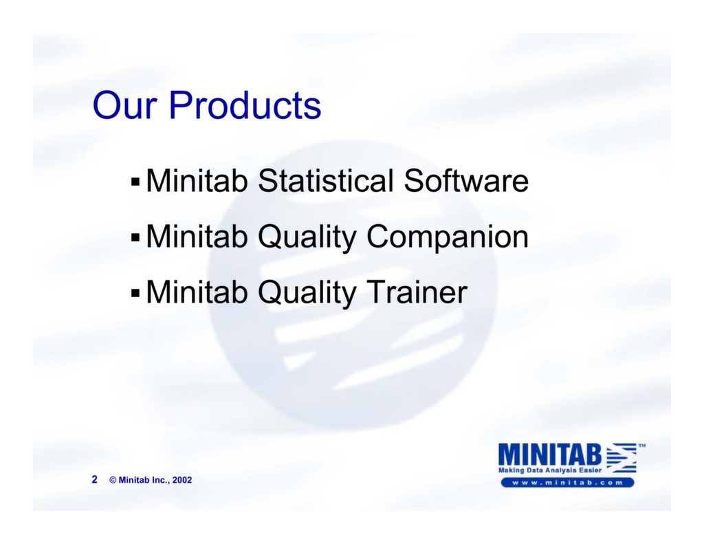 Minitab's Quality Companion — ISSSP for Lean Six Sigma