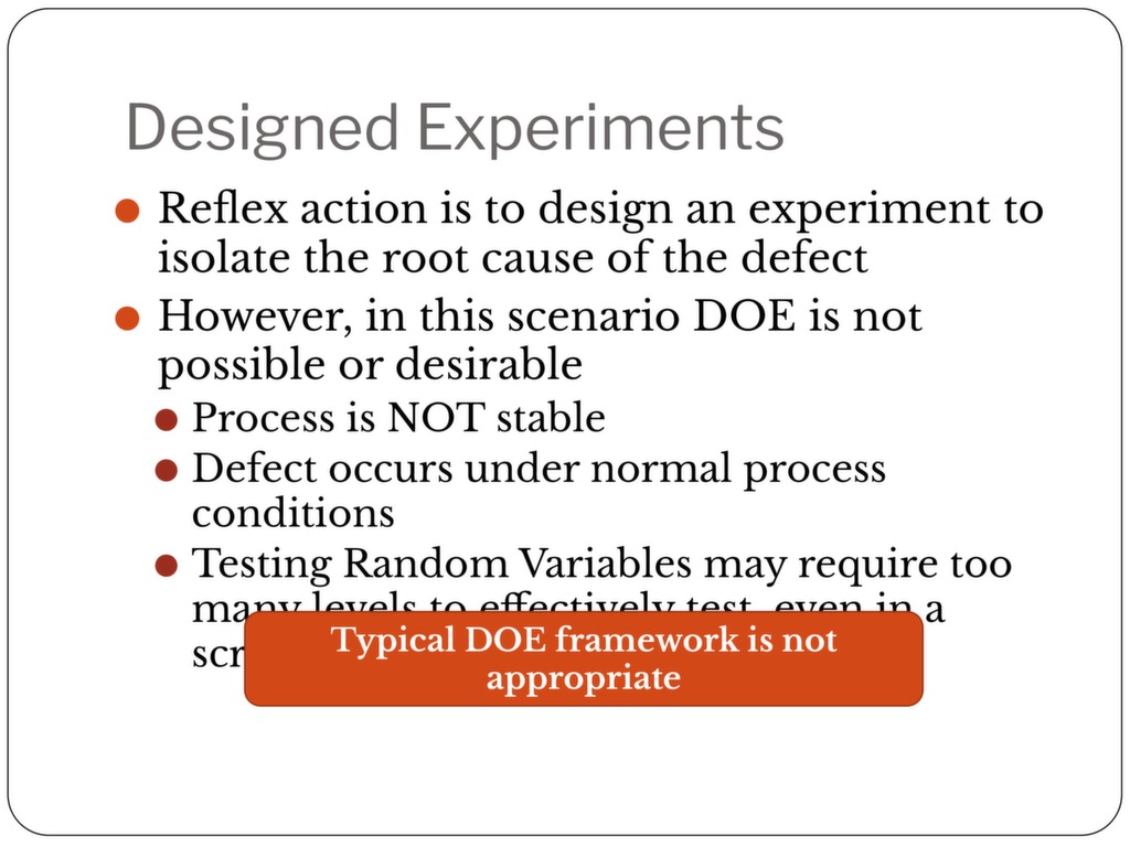 Swap Test — ISSSP for Lean Six Sigma